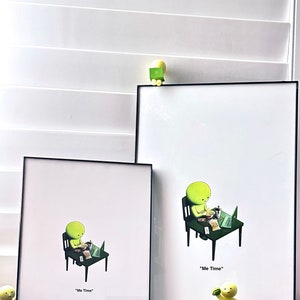 Me Time - Smiski Poster - Etsy