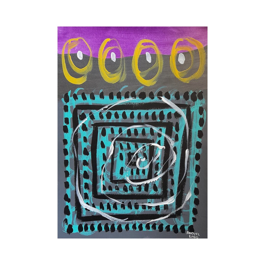 Hippy Wall Art Abstract Art Hippy Wall Decor Abstract Artwork for ...