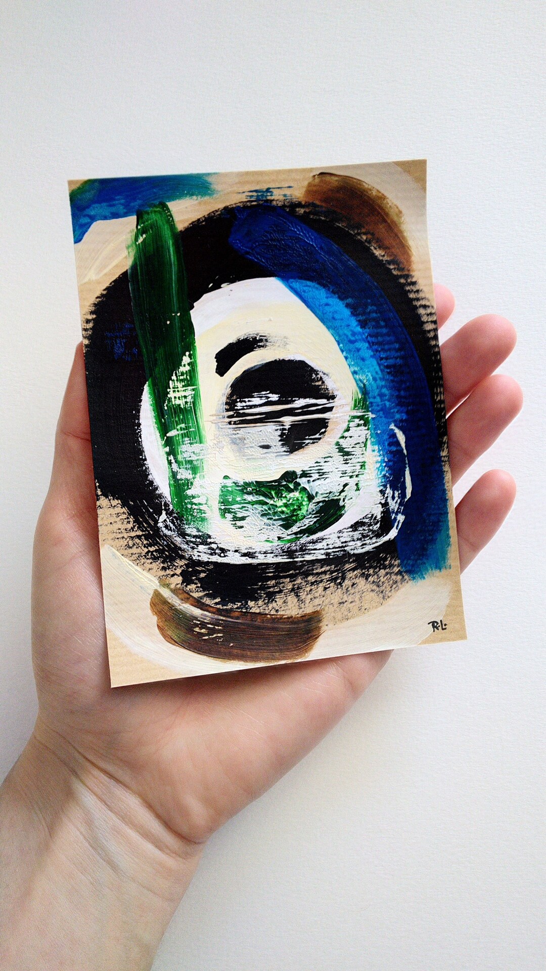 Rustic Decor Wall Art Abstract Painting Housewarming Country House ...