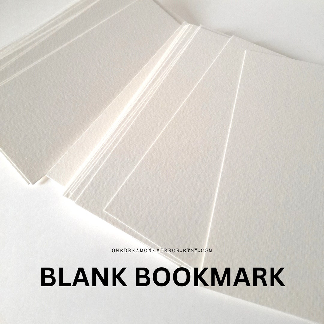 Watercolor Paper Bookmark DIY Bookmark Craft Empty Bookmark 2,5x6 Inch ...