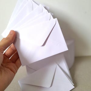 Small White Envelopes for Cards, Invitations, Stationery Supply - Etsy