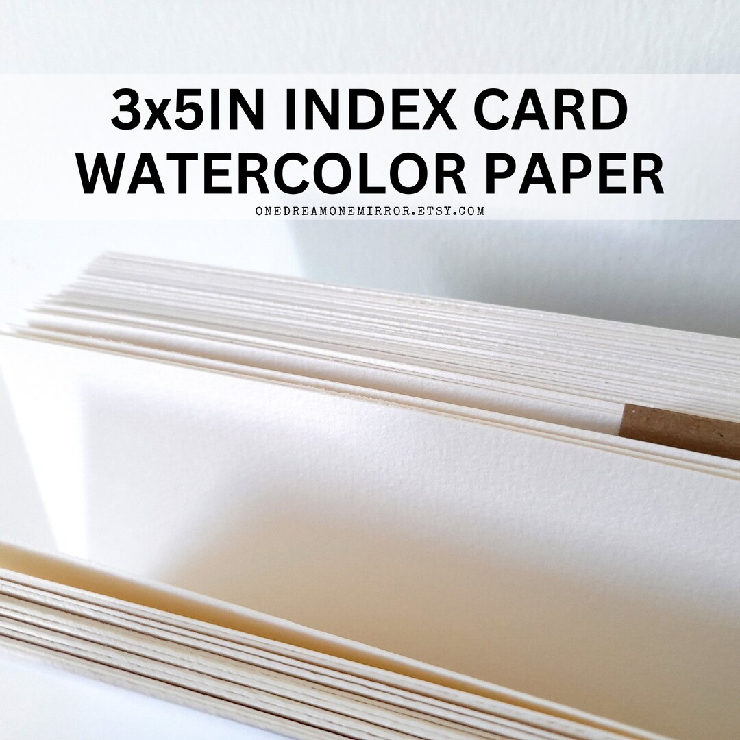 Heavyweight 3x5 Inch Blank Index Cards Watercolor Notecards Paper ...