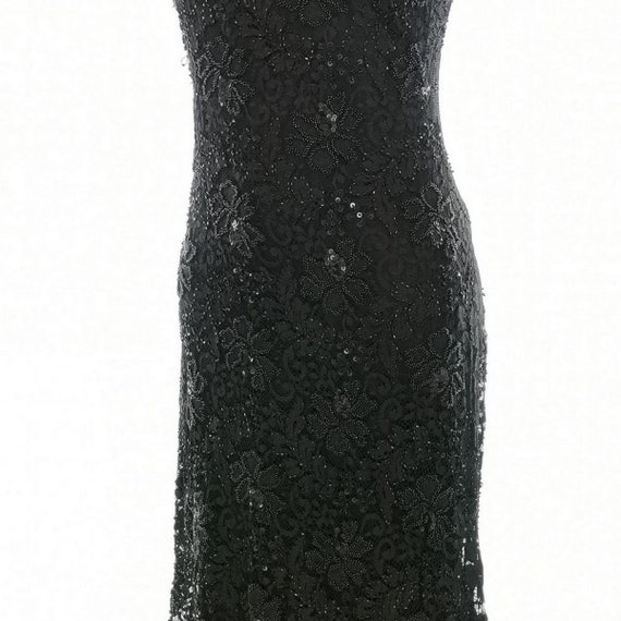 2000s Phase Eight black lace sequin dress - Gem