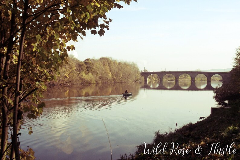 River Tyne Green Hexham Bridge Mounted Photograph Picture - Etsy
