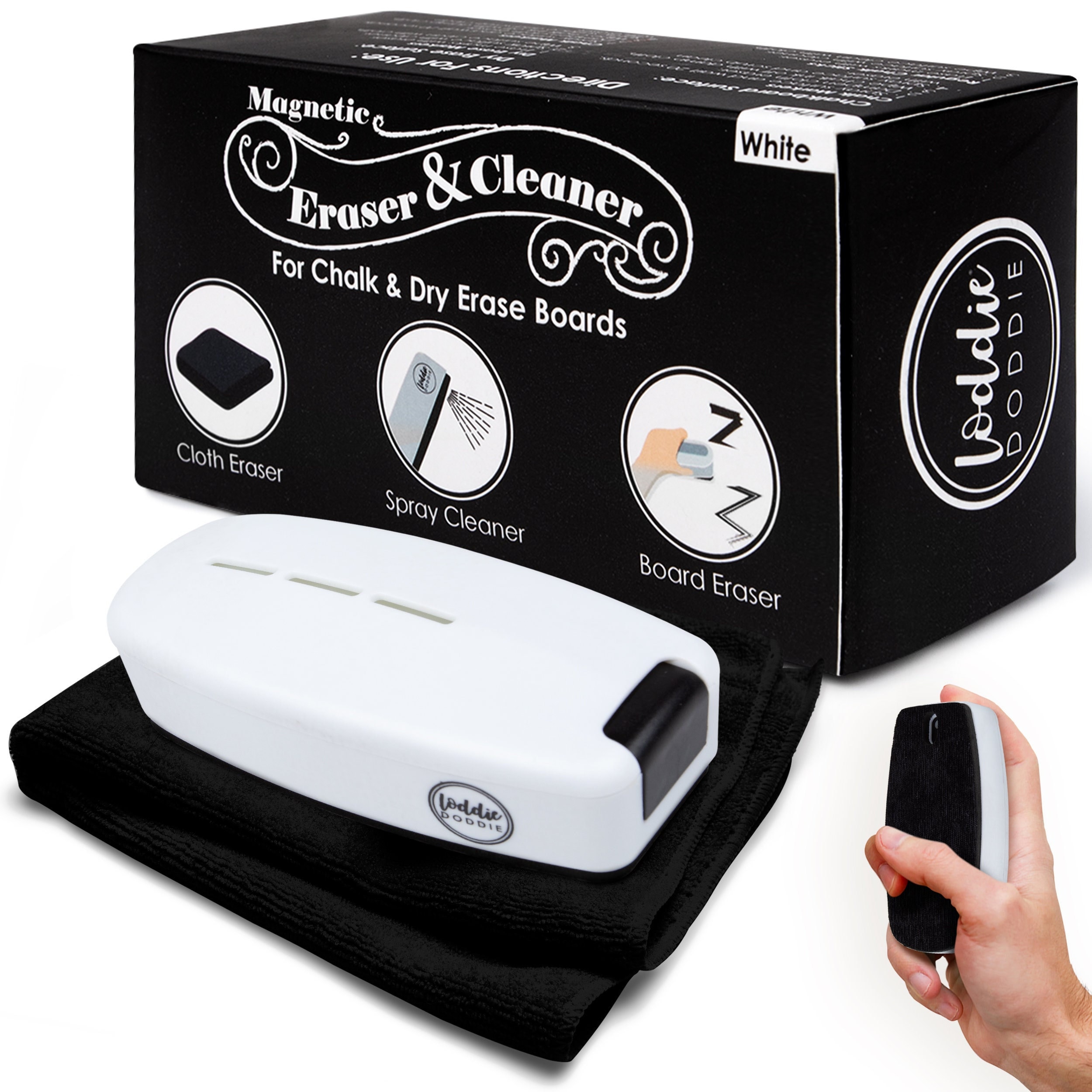 Board Cleaning Kit - Magnetic Eraser With Spray Cleaner and Eraser ...