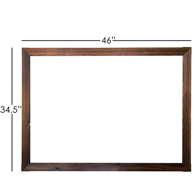 LARGE 34.5 X 46 Rustic Wood Framed Magnetic Dry - Etsy