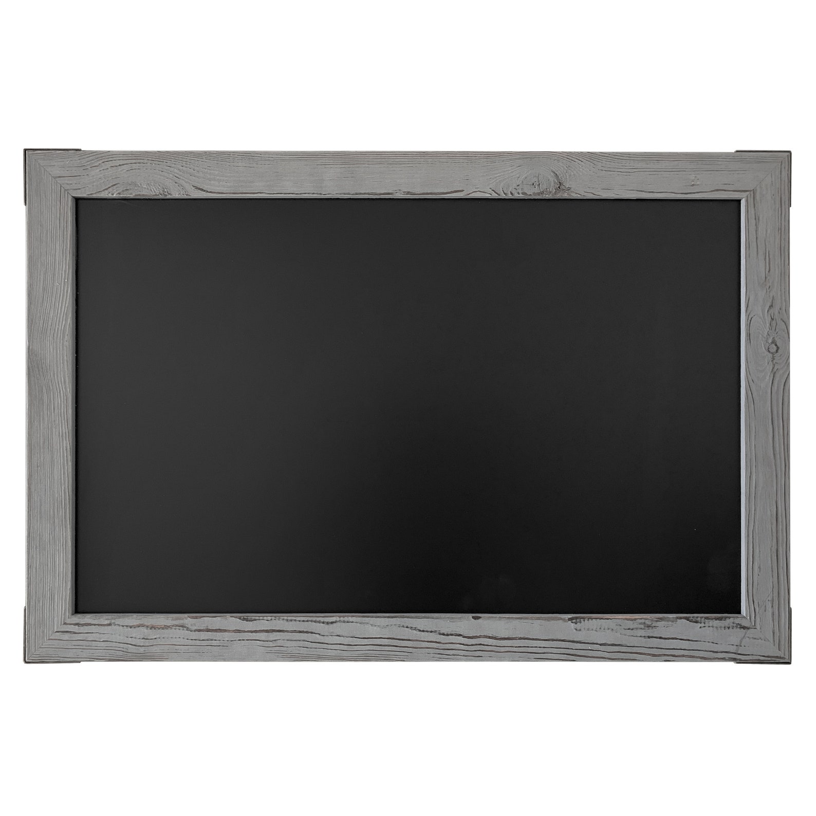 20 X 30 Rustic Gray Real Wood Frame Magnetic Chalkboard - Etsy