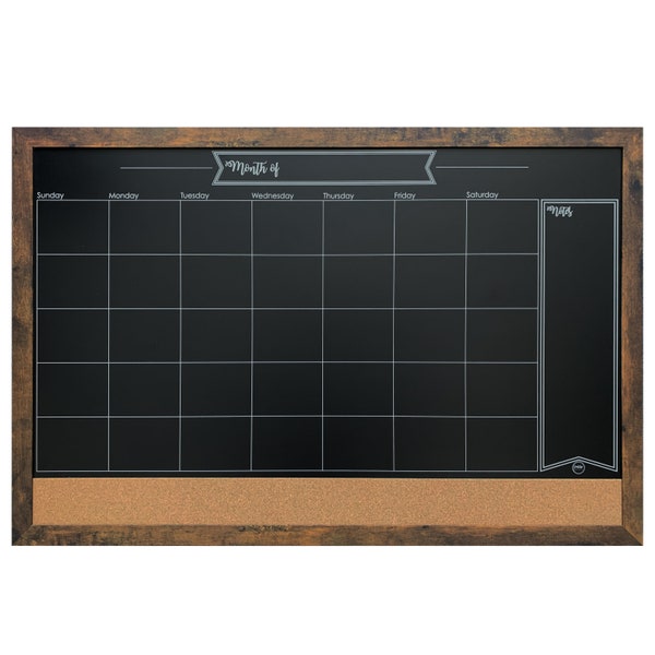 Chalkboard Calendar - Etsy