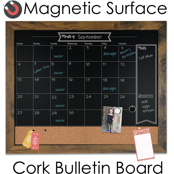 Chalkboard Calendar - Etsy