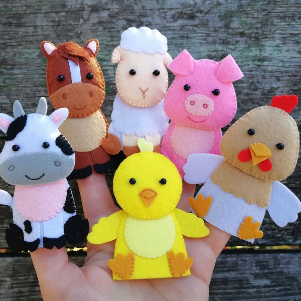 Felt Finger Puppets - Etsy