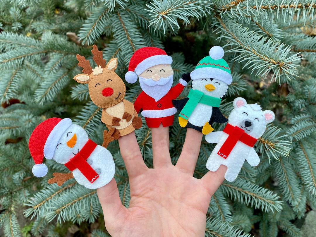 Christmas Felt Finger Puppet Stocking Stuffers for Kids Stocking Filler ...