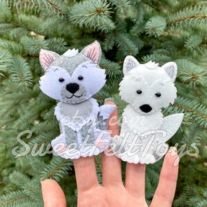 Arctic Animals Toys Finger Puppets Felt Story Arctic Wildlife Gift Baby ...