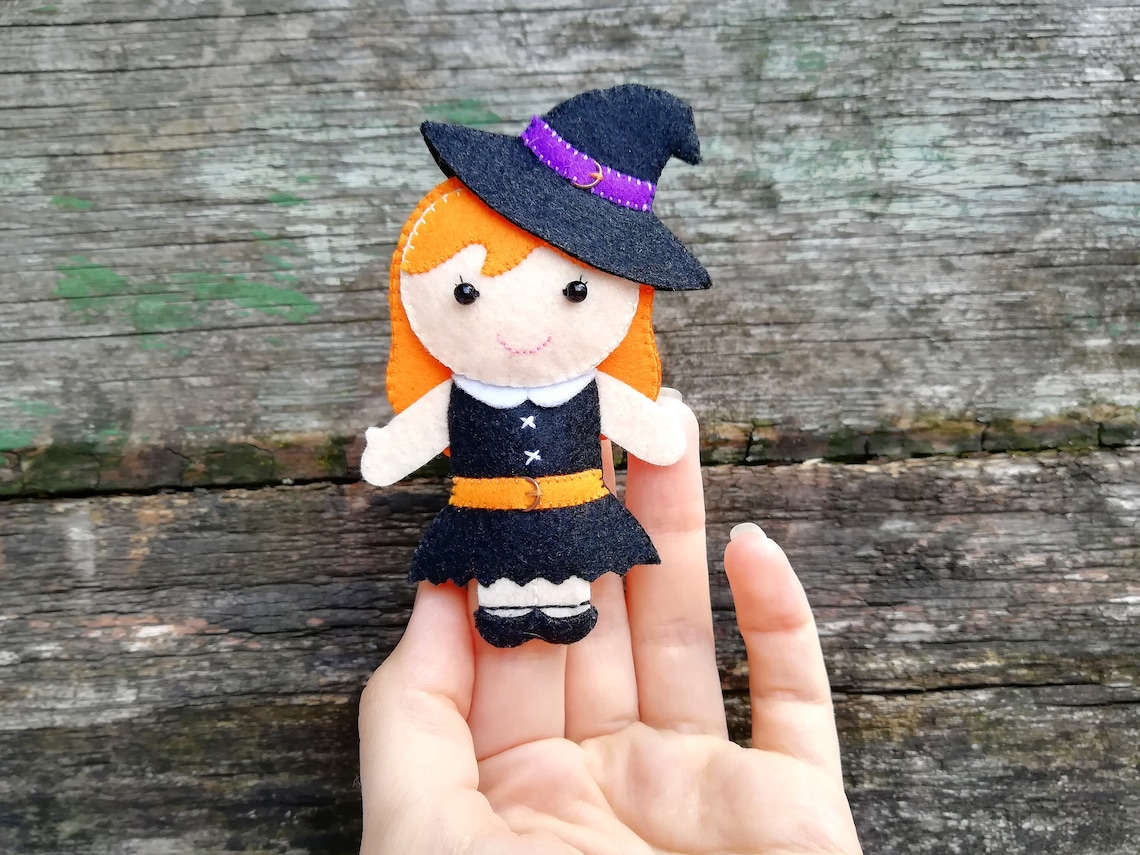 Halloween Felt Finger Puppets Toys Funny Halloween Set | Etsy