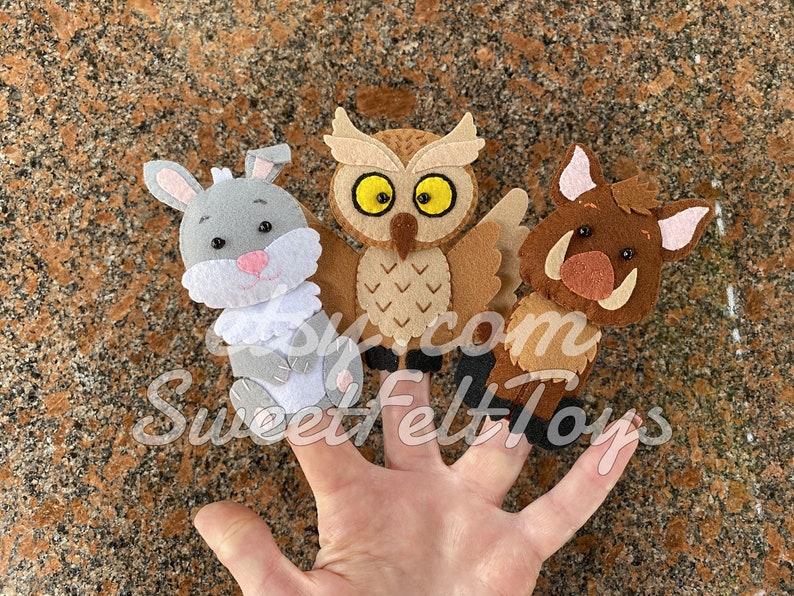 Woodland Set of Felt Animals Woodland Creatures Baby Felt Toy - Etsy