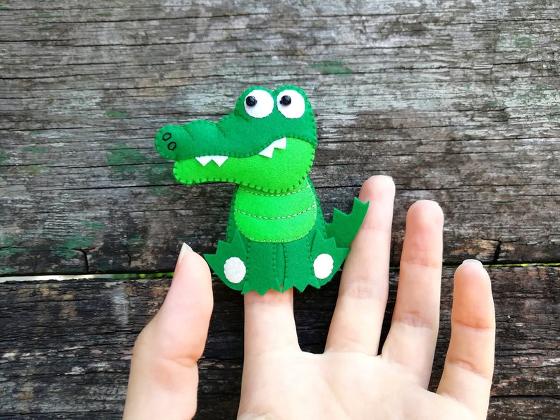 African Animals Felt Alligator Toy Crocodile Toddler Toy Story Time ...