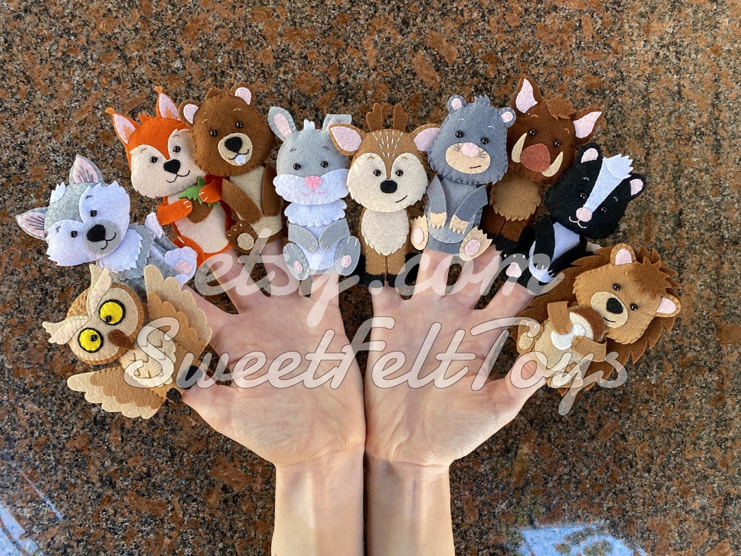 Woodland Set of Felt Animals Woodland Creatures Baby Felt Toy - Etsy