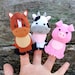 Farm Animals Finger Puppets Birthday Farm Toys Felt Finger ...