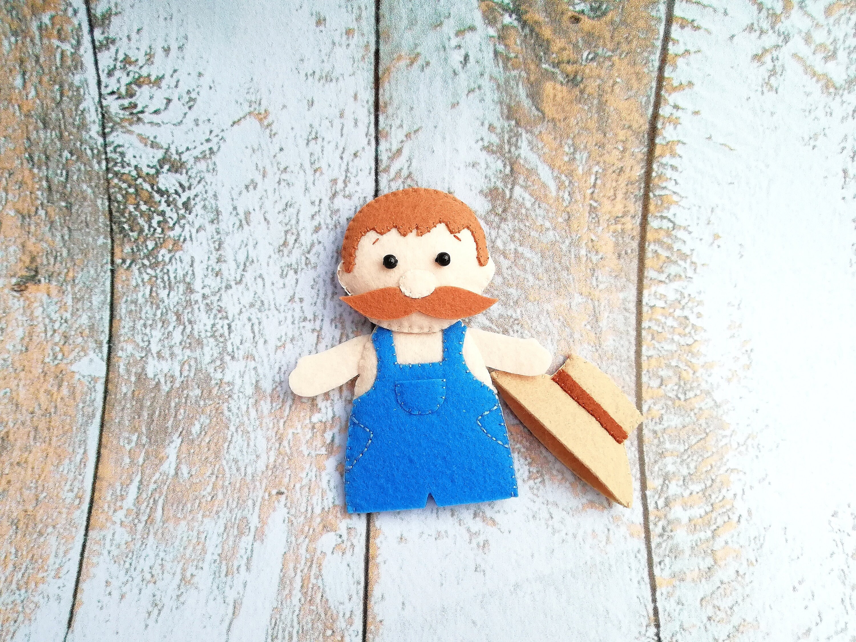 Old Macdonald Farm Animals Set Finger Puppets Farmer Toy Felt - Etsy ...