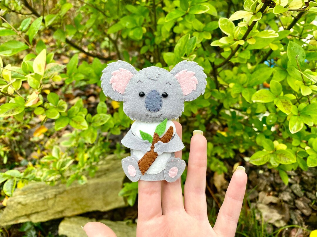 Koala Finger Puppet Australian Animals Toddler Interactive Koala Gifts ...