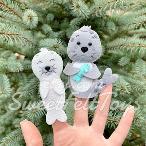 Arctic Animals Toys Finger Puppets Felt Story Arctic Wildlife Gift Baby ...