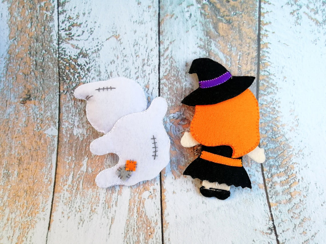 Halloween Felt Finger Puppets Toys Funny Halloween Set | Etsy