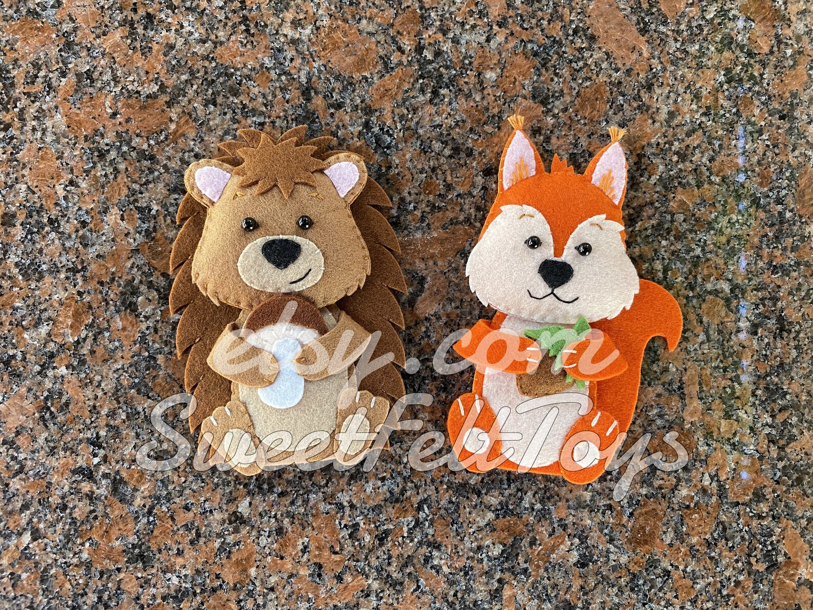 Woodland Set of Felt Animals Woodland Creatures Baby Felt Toy - Etsy