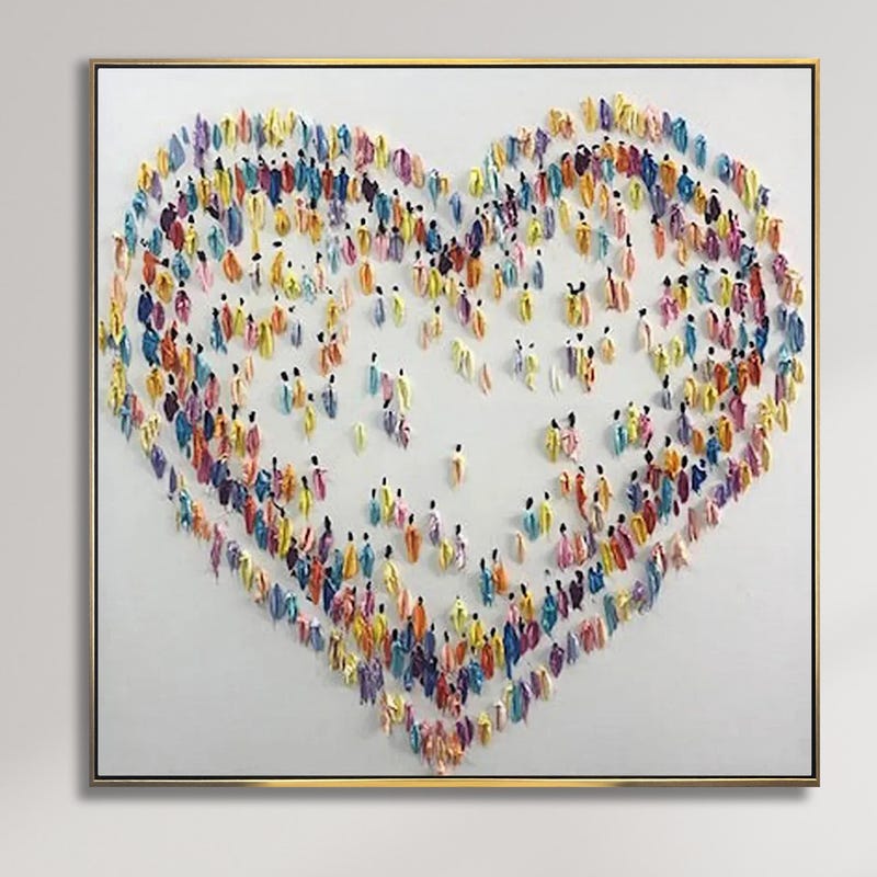 Dimensional Heart Wall Art - Etsy