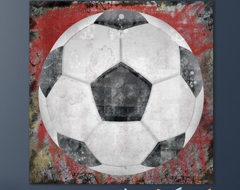 Soccer Ball Poster Watercolor Print Sport Football Gift - Etsy