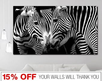 Zebra canvas | Etsy