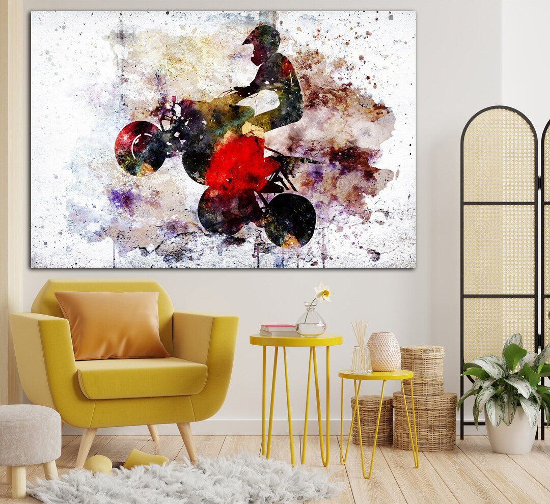 Quad ATV Canvas ATV Quad Bike Print Motocross Wall Decor ATV Quad ...