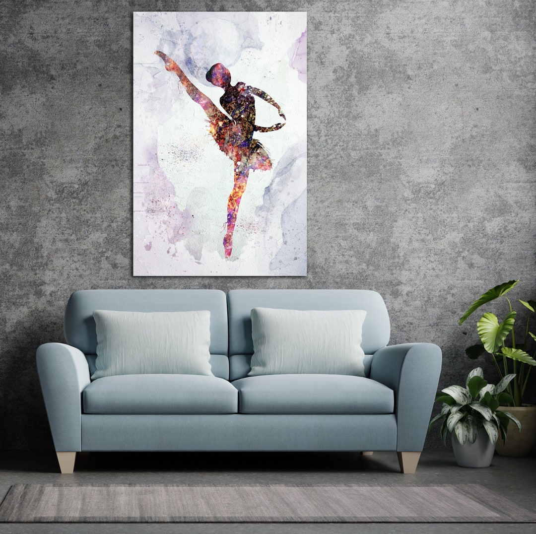 Ballerina Canvas Art Ballet Canvas Print Ballet Wall Art Ballerina ...