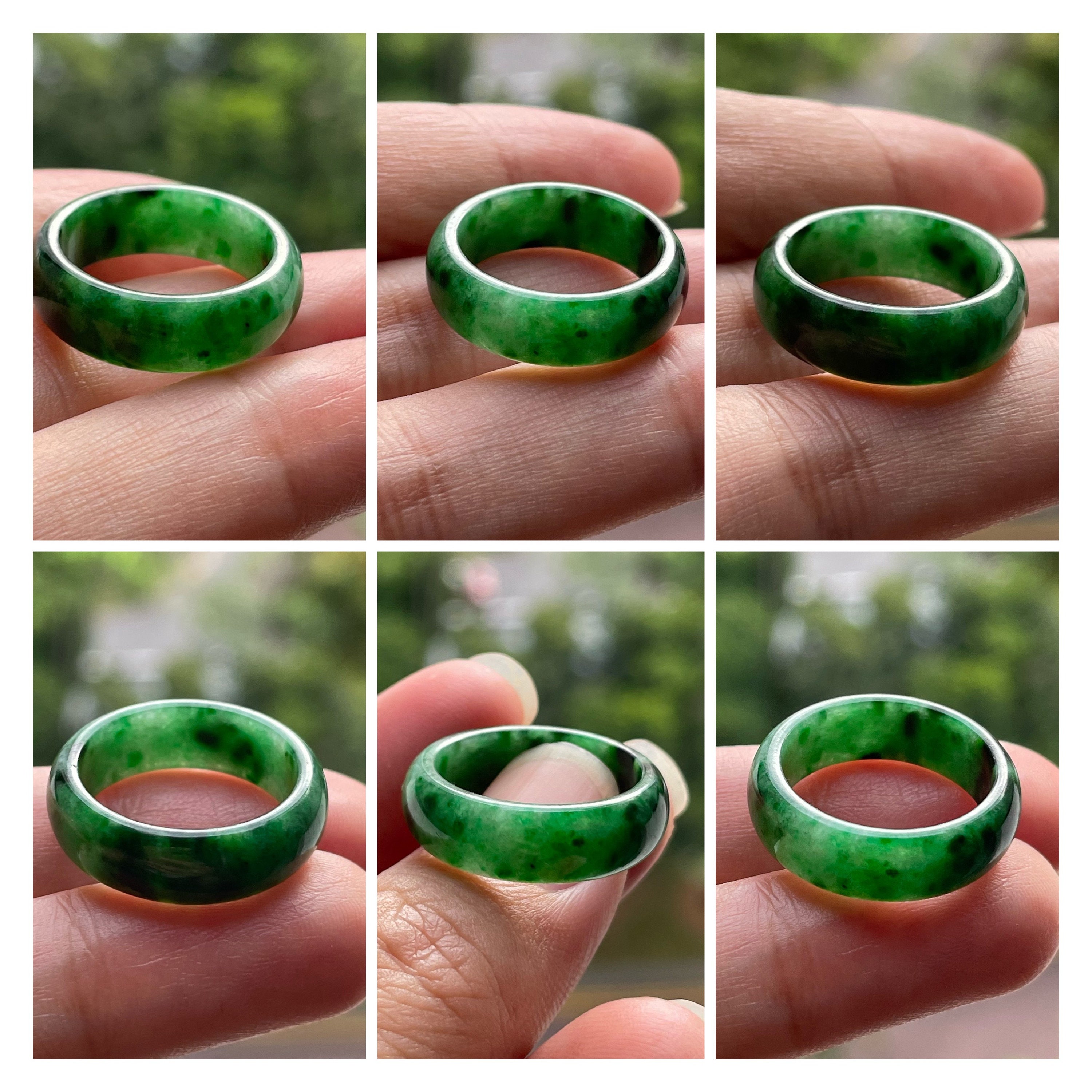 Jade Ring US5.5 Genuine Burmese Jadeite Jade Natural Grade A ...