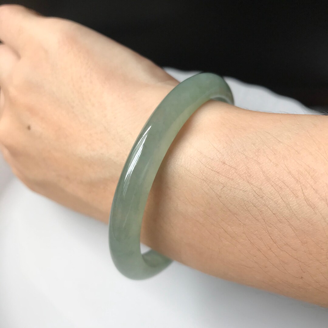 Jade Bangle 57.5mm - Certified Type A Jadeite Bangle ,lnatural Burmese ...