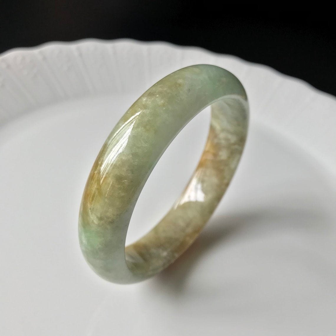 Jade Bangle 58.1mm Authentic Natural Burmese Jadeite Type A | Etsy