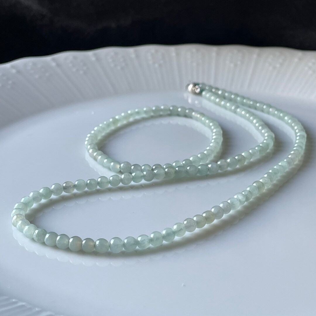 High Translucent Jade Bead Set - Genuine Authentic Natural Myanmar ...