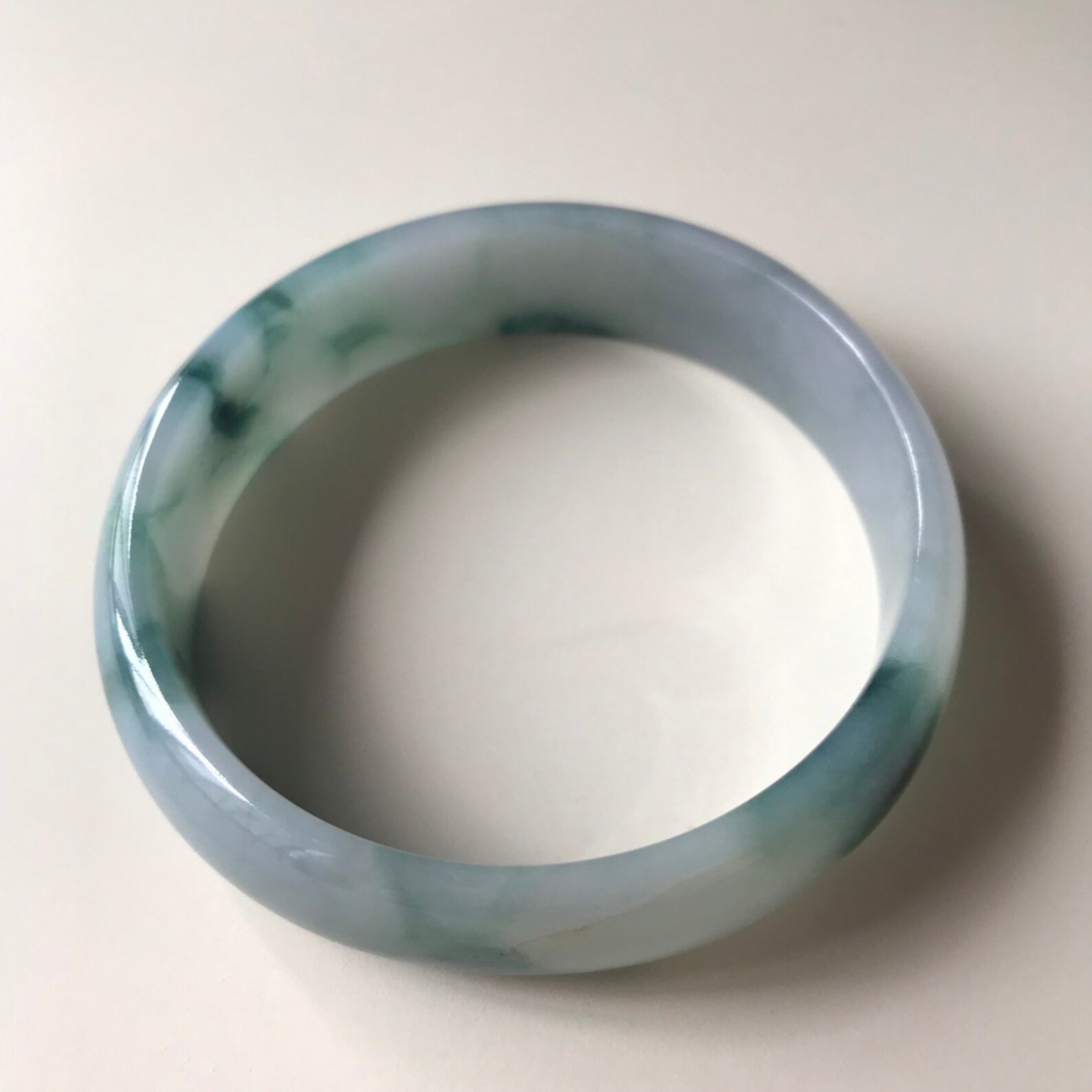 Jade Bangle 53mm Natural Type A Burmese Jadeite Jade 100% | Etsy