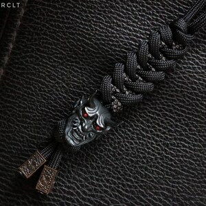 Hannya Mask & Oni Mask Lanyard, Foo Dog, Foo Lion Keychain, Paracord ...