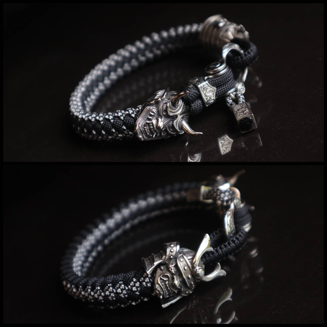 The Samurai Ronin X Demon Hannya Mask Premium Paracord Bracelet ...