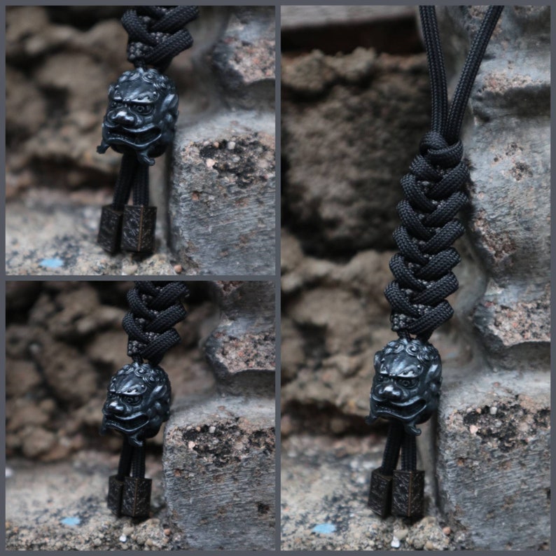 Hannya Mask & Oni Mask Lanyard Foo Dog Foo Lion Keychain - Etsy