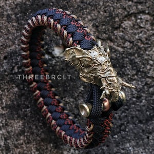 Golden Behemoth Warbeast With Spine Shackle Premium Paracord Bracelet ...