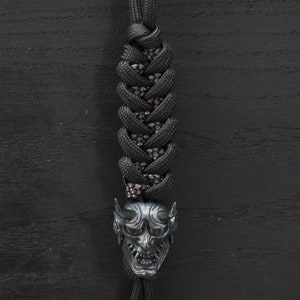 Hannya Mask & Oni Mask Lanyard, Foo Dog, Foo Lion Keychain, Paracord ...