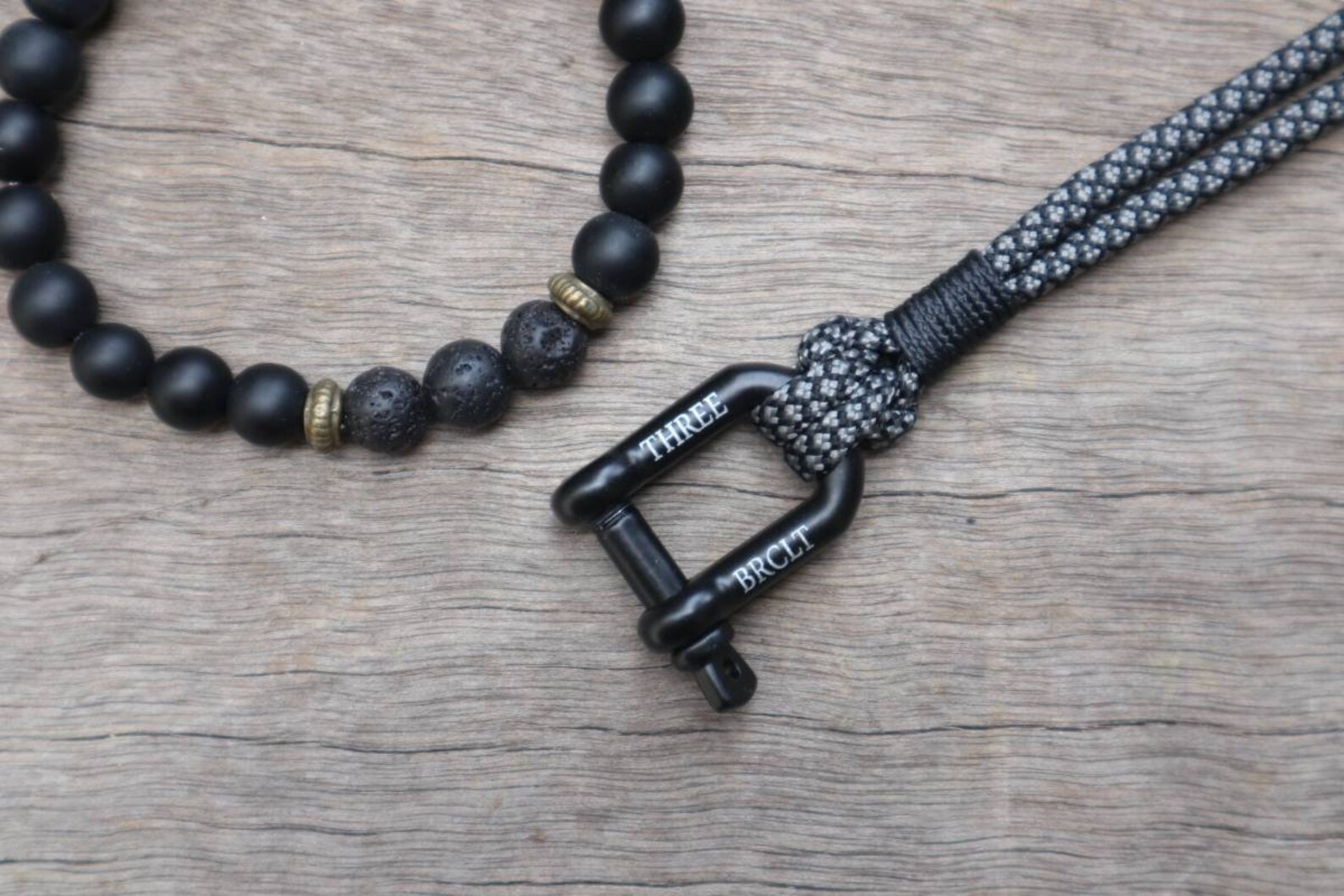 Grey Diamond Nautical Bracelet U Shackle Bracelet Omega | Etsy