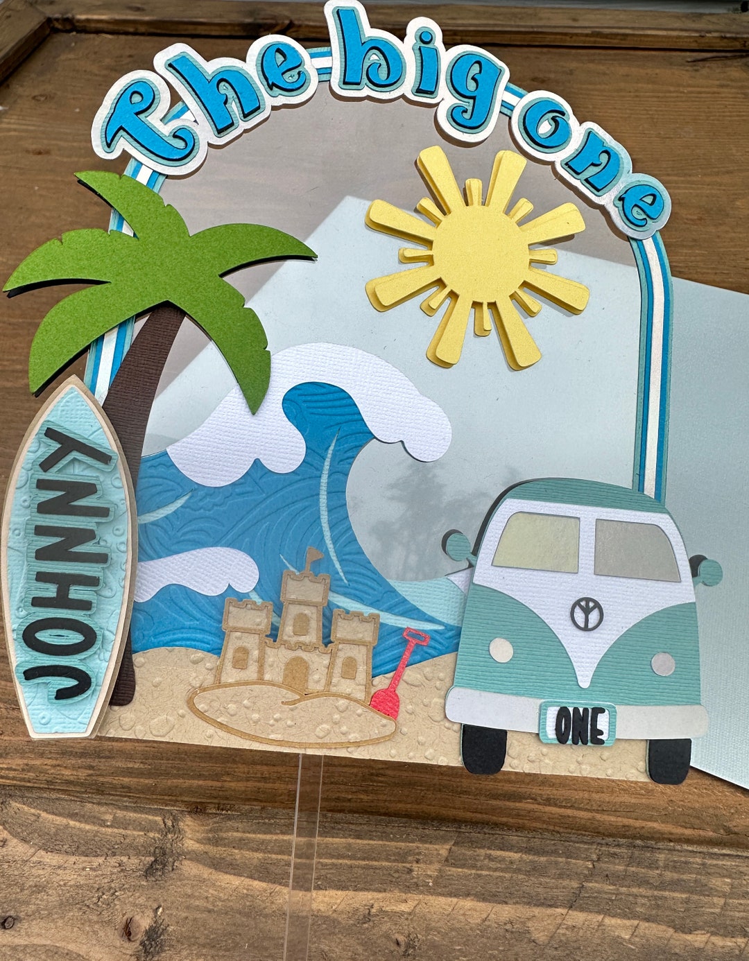 Beach Themed Cake Topper, 1st Birthday, Beach Birthday - Etsy