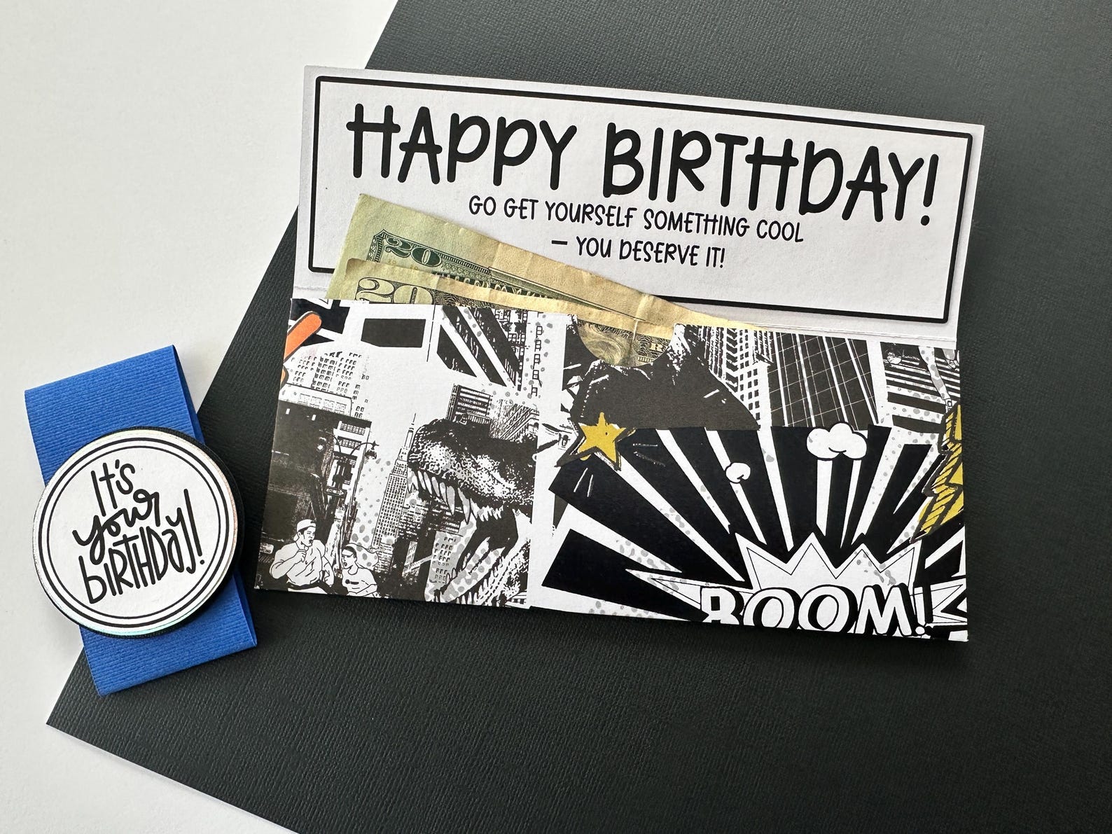Birthday Money Envelope for Boys | Teen Birthday Cash Holder | Handmade ...