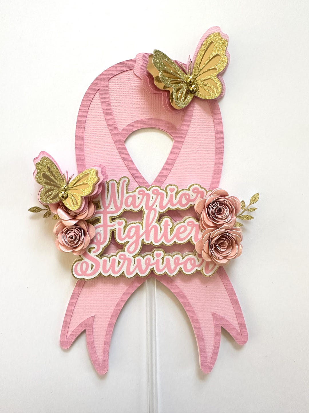 Breast Cancer Awareness,cake Topper,remission Party ,breast Cancer - Etsy