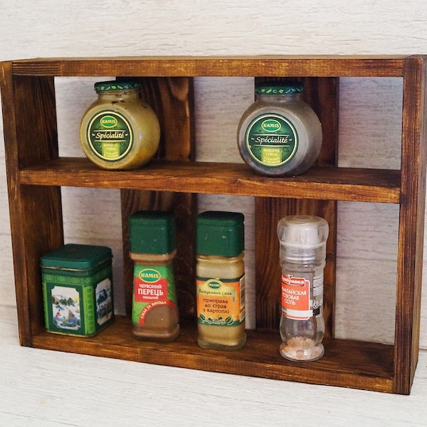 Rustic Spice Rack - Etsy