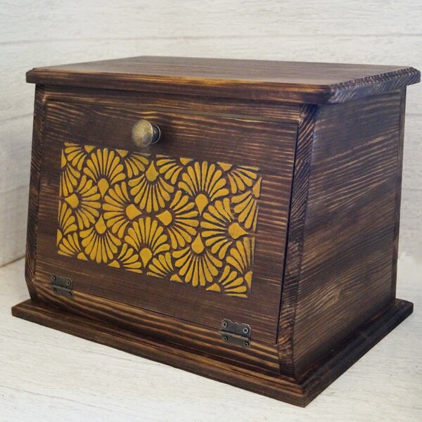Wood Bread Box - Etsy