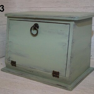 Vintage Green Bread Box - Bread Bin - Farmhouse Kitchen Storage - Etsy