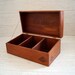Rustic Tea Box Organizer With 3 Compartments Tea Bag - Etsy