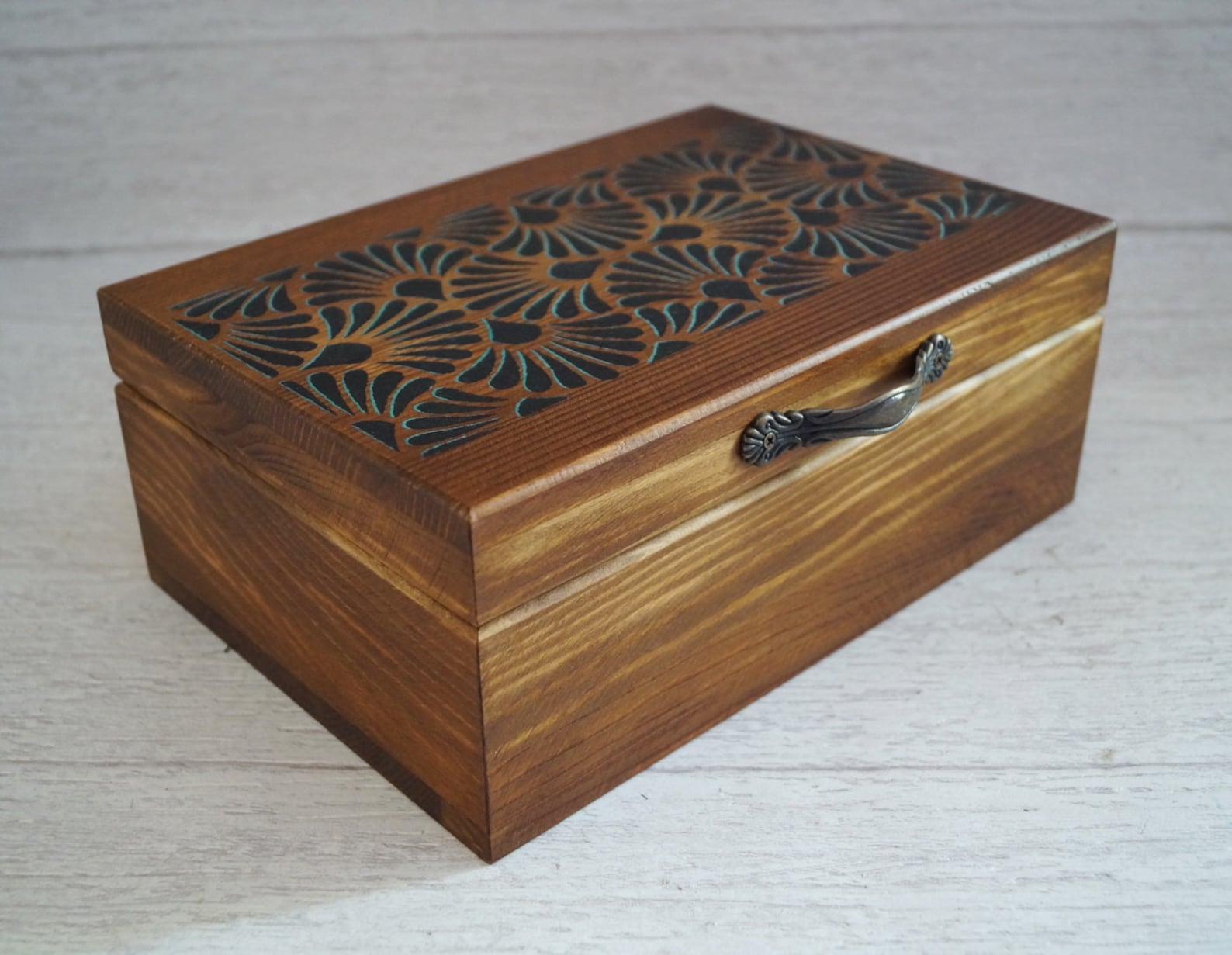 Rustic Tea Box With 3 Compartments Wooden Tea Bag Organizer - Etsy